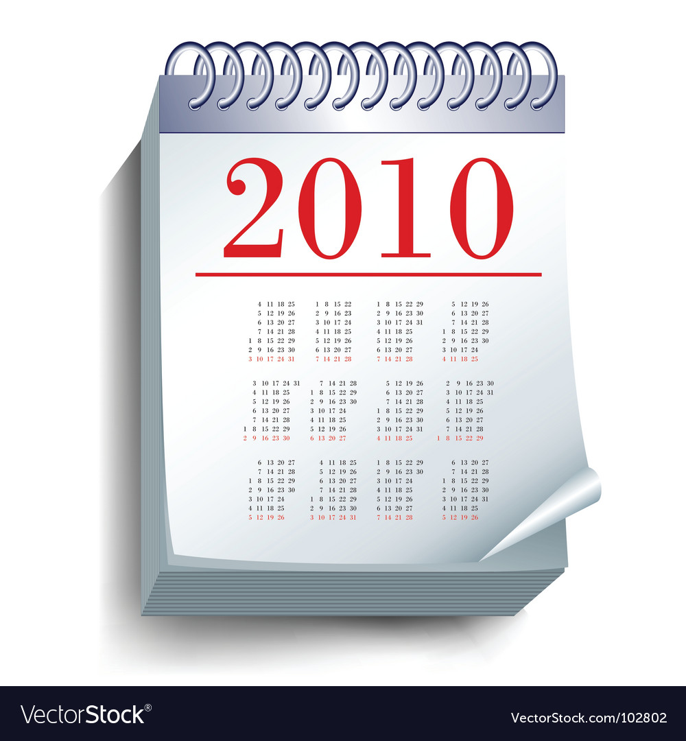 Calendar Royalty Free Vector Image - VectorStock