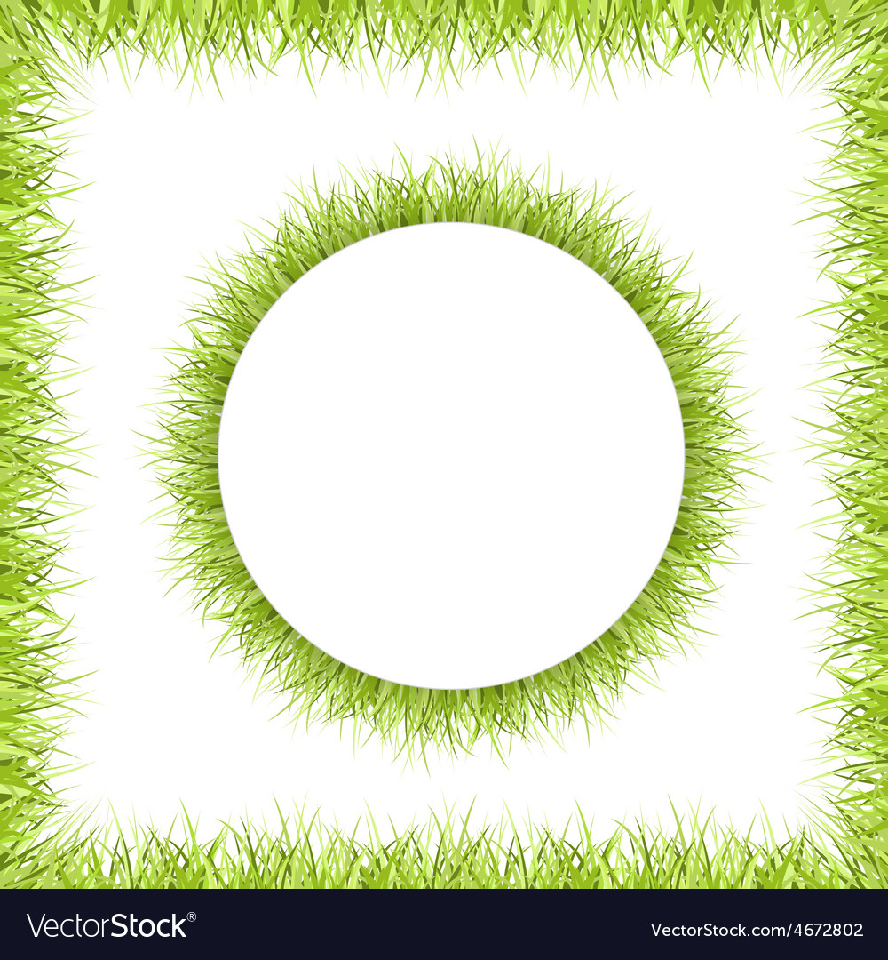 Grass frame Royalty Free Vector Image - VectorStock
