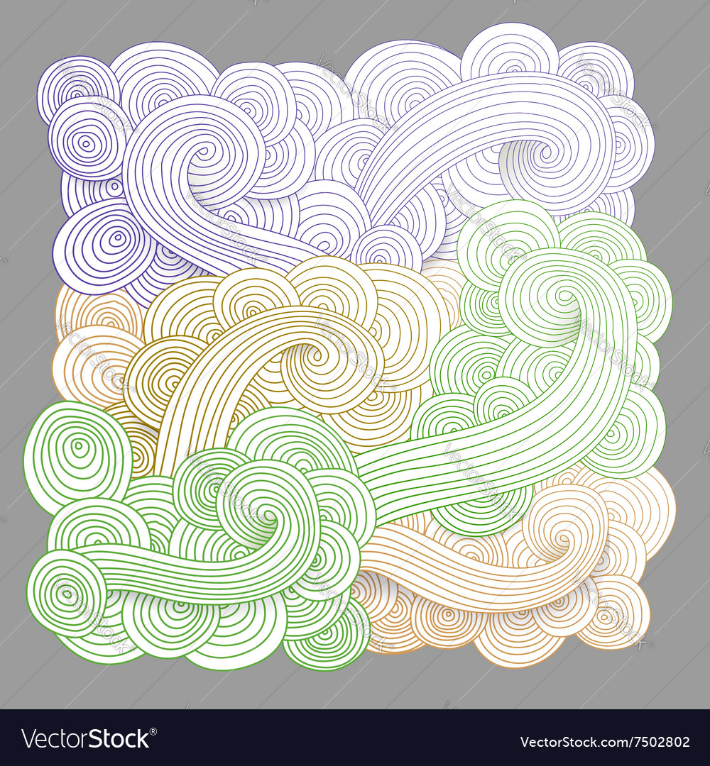 Tangled pattern waves background Royalty Free Vector Image