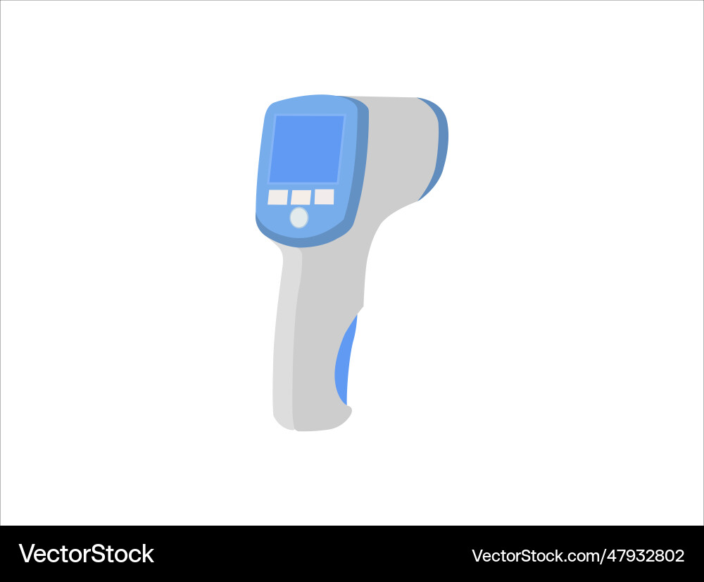 Thermometer gun isometric medical digital Vector Image