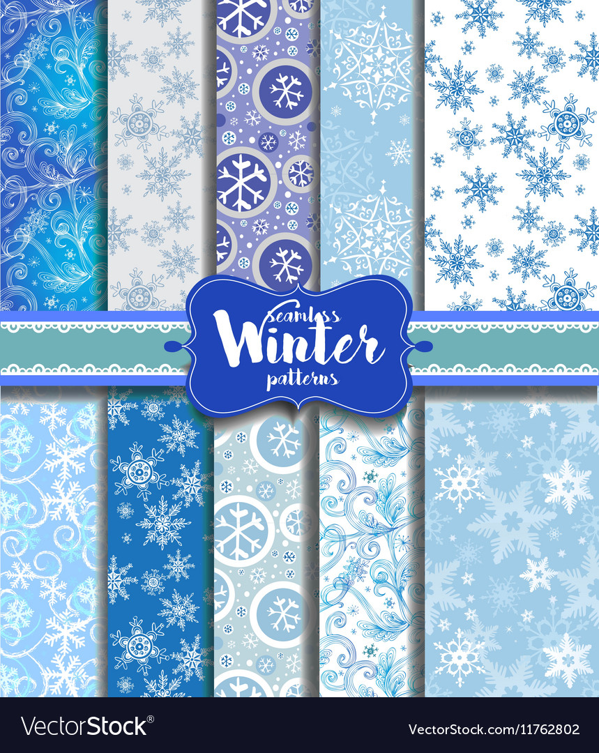 Winter seamless background Royalty Free Vector Image