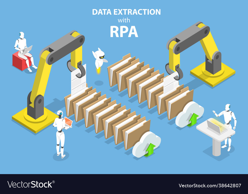 3d isometric flat conceptual Royalty Free Vector Image