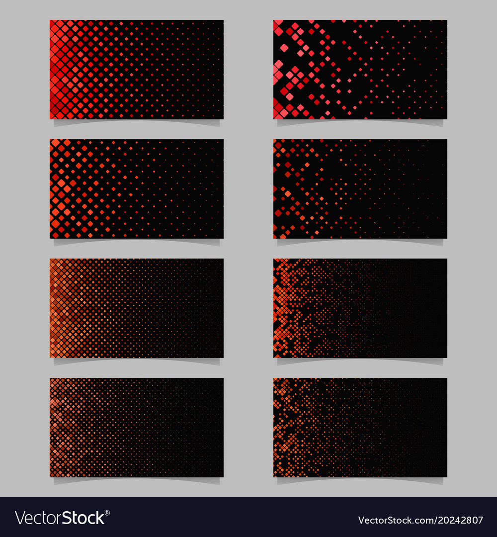 Abstract diagonal square pattern card template Vector Image