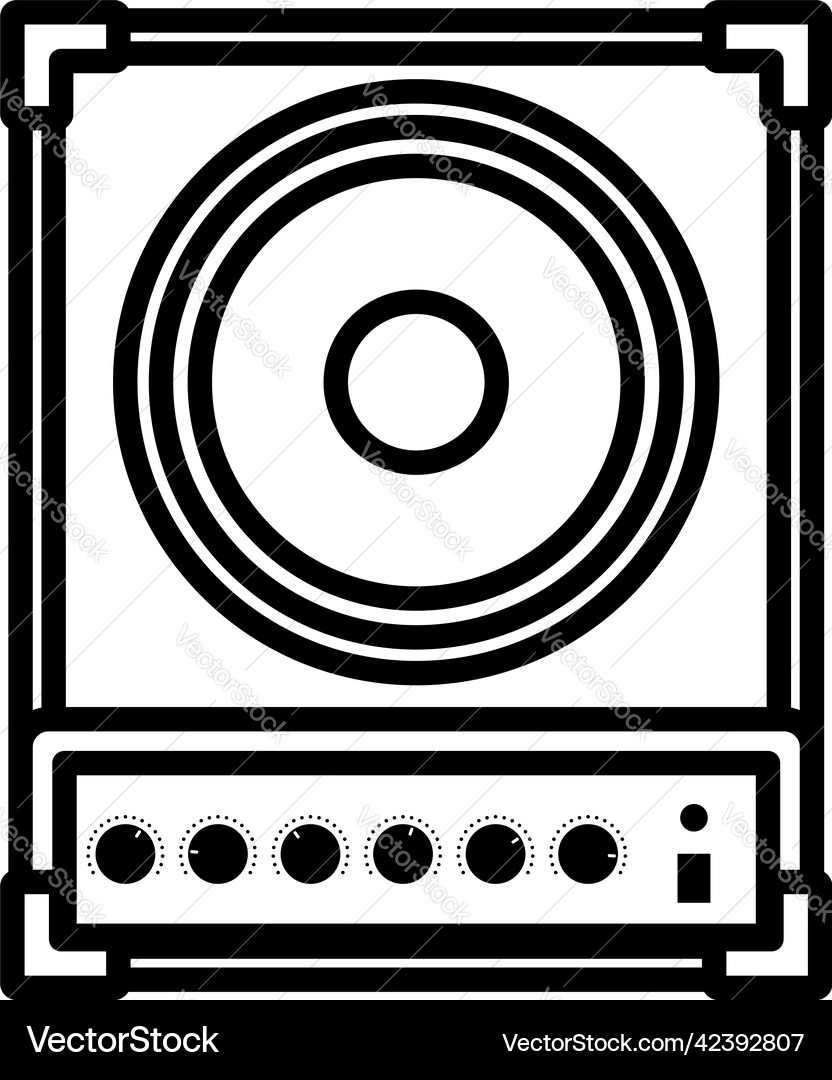 Audio monitor icon Royalty Free Vector Image - VectorStock