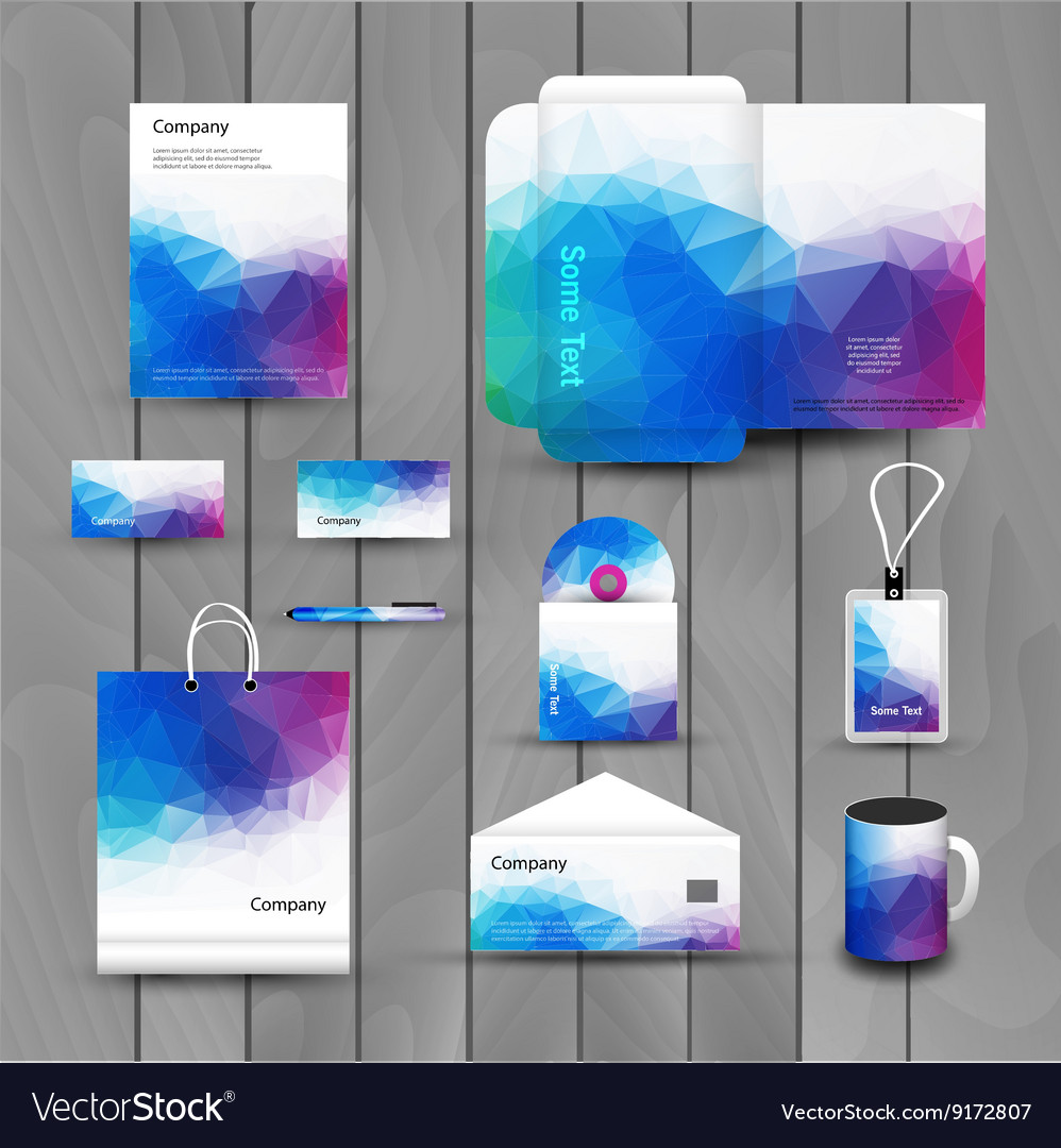 Corporate brand business identity design template Vector Image Corporate brand business identity design template Vector Image