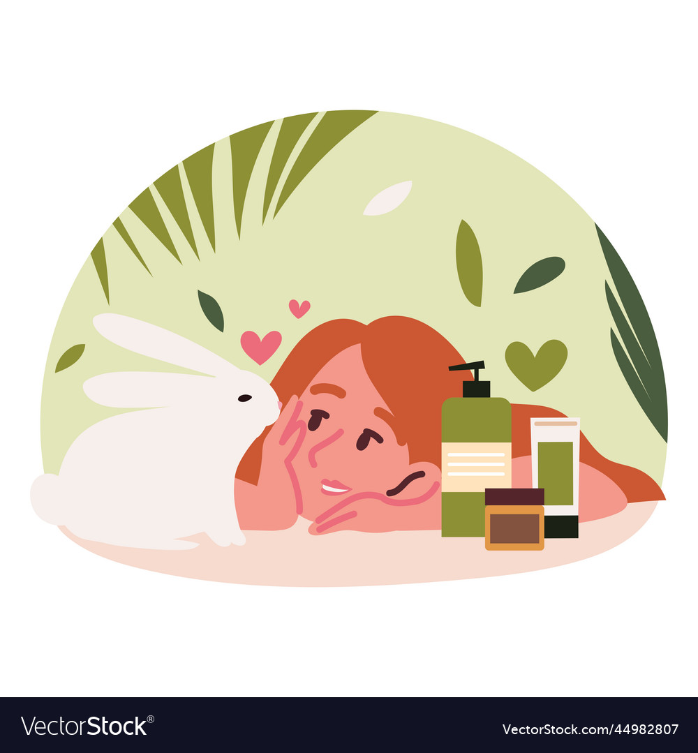Cruelty free theme Royalty Free Vector Image - VectorStock