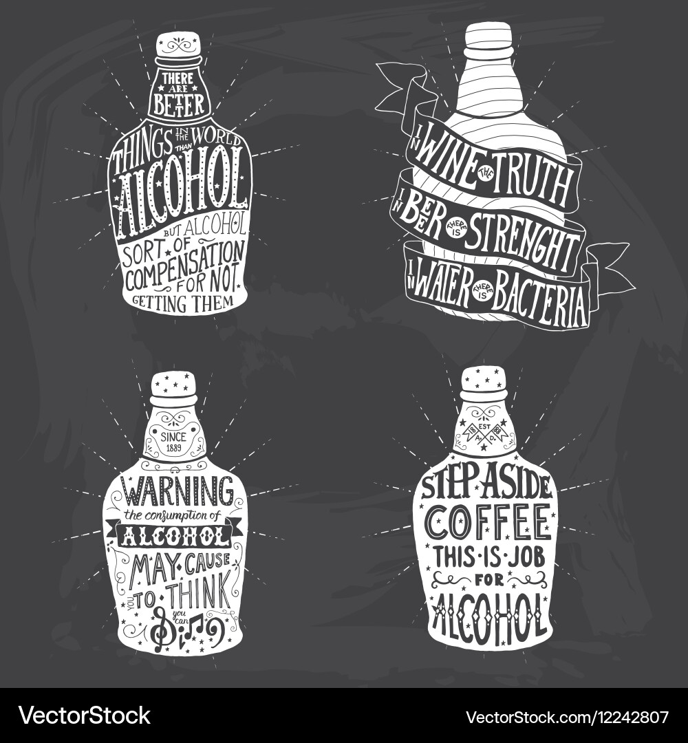 For design of alcohol drink Royalty Free Vector Image