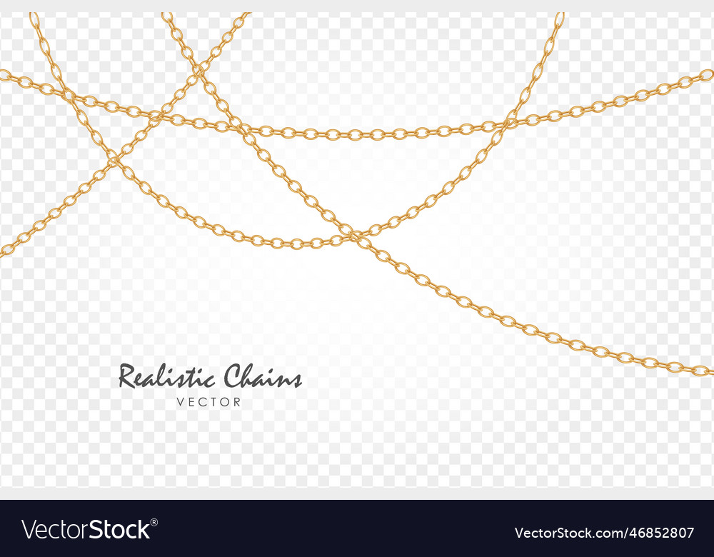 Realistic chains background Royalty Free Vector Image