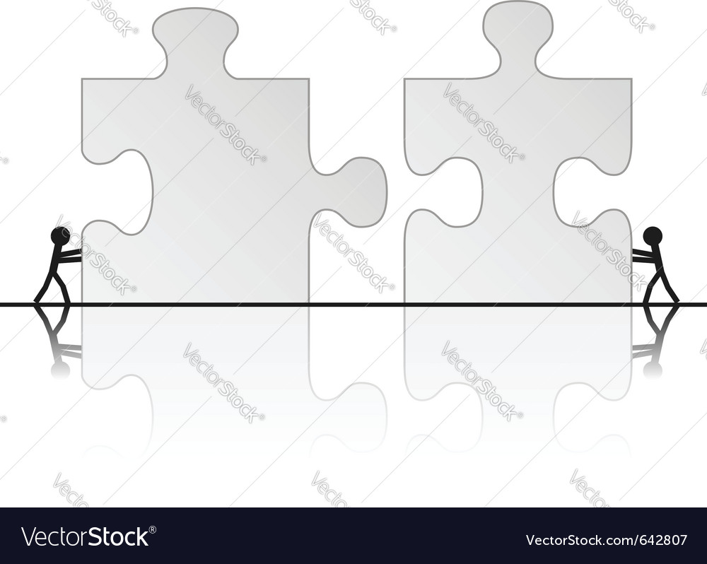 Solving puzzle Royalty Free Vector Image - VectorStock