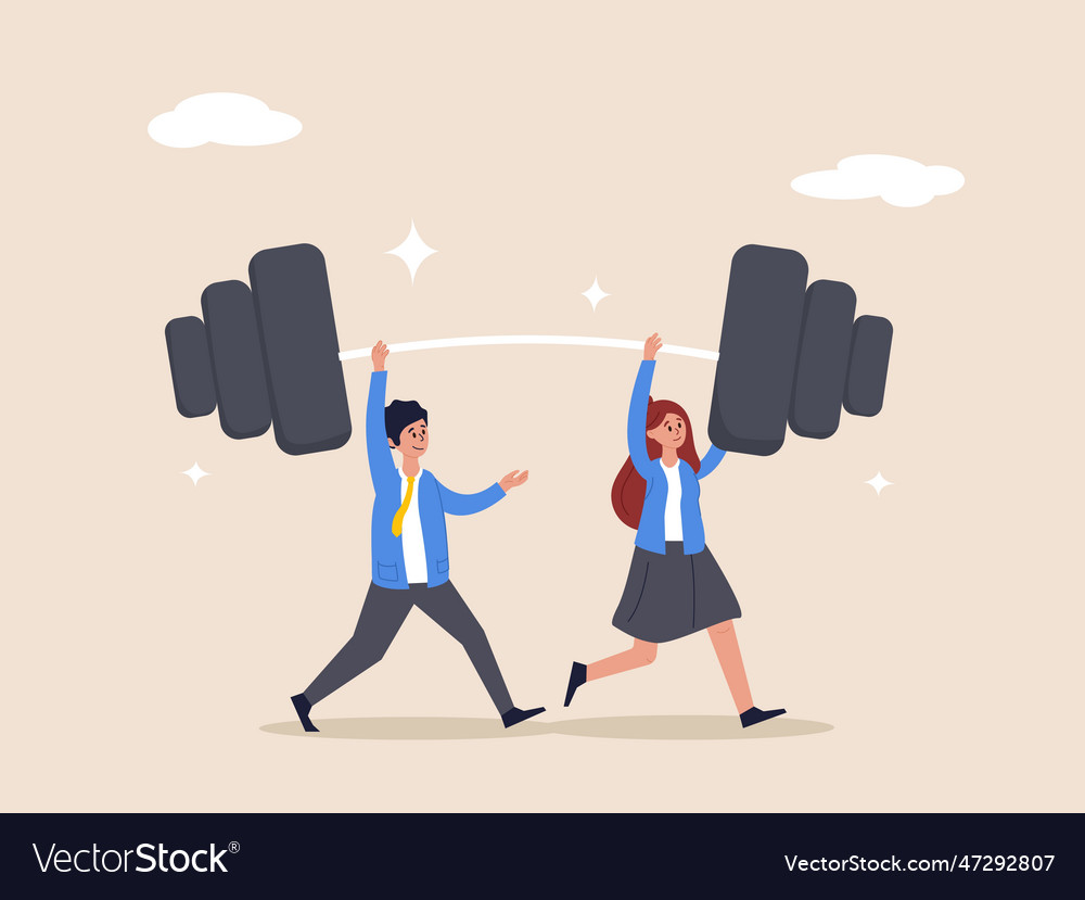 Teamwork concept support for success cooperate Vector Image Teamwork concept support for success cooperate Vector Image