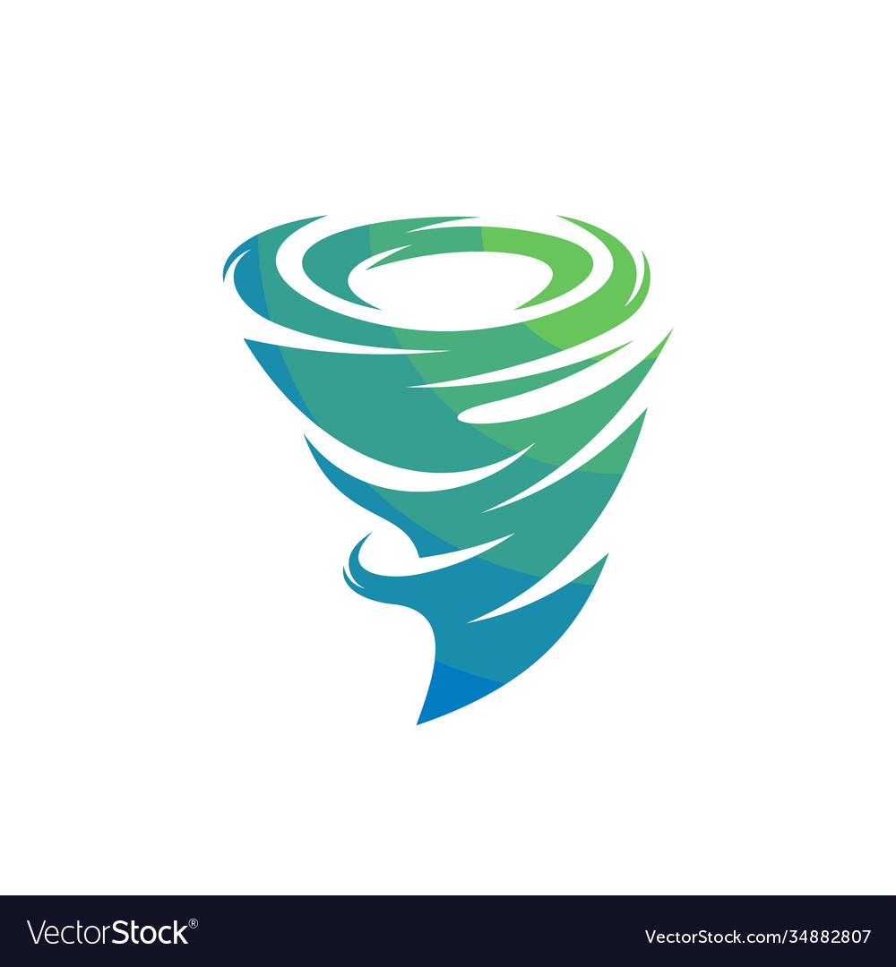 Tornado logo template creative Royalty Free Vector Image