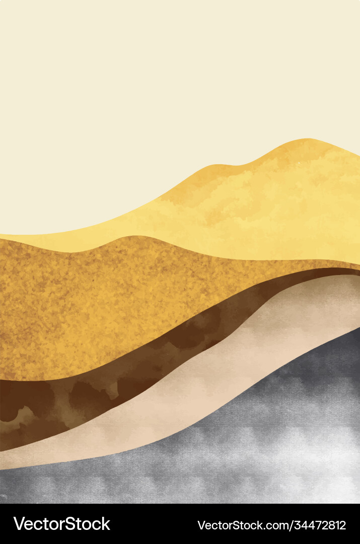 Abstract mountain landscape natural landscape Vector Image