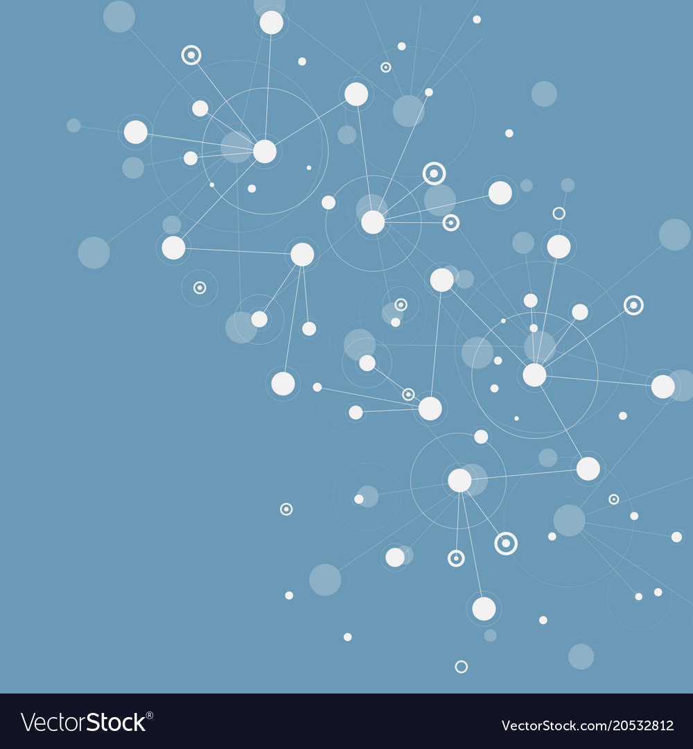 Abstract network connection structure Royalty Free Vector