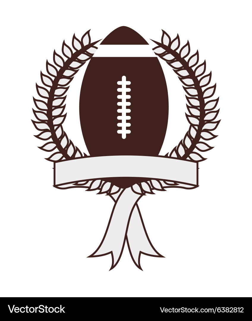 American football design Royalty Free Vector Image