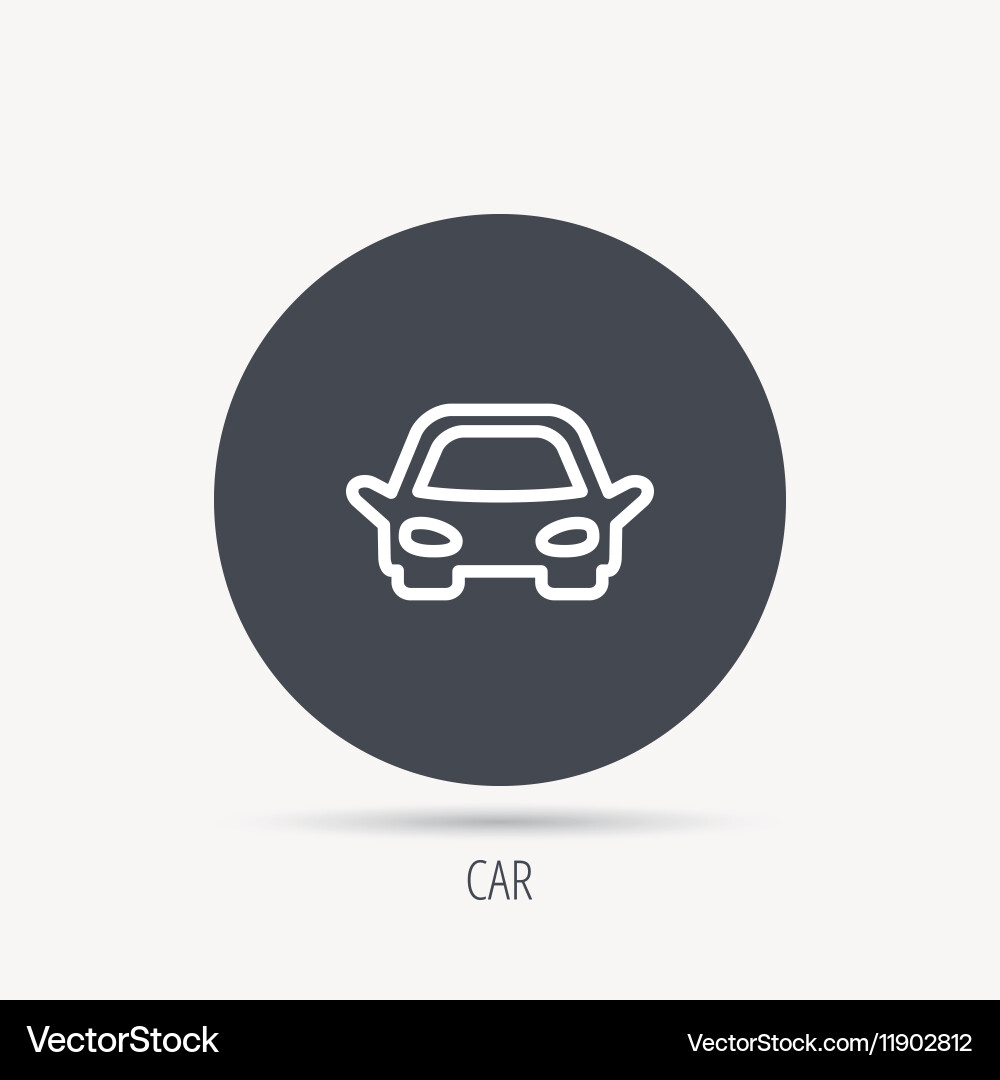 Car icon auto transport sign Royalty Free Vector Image