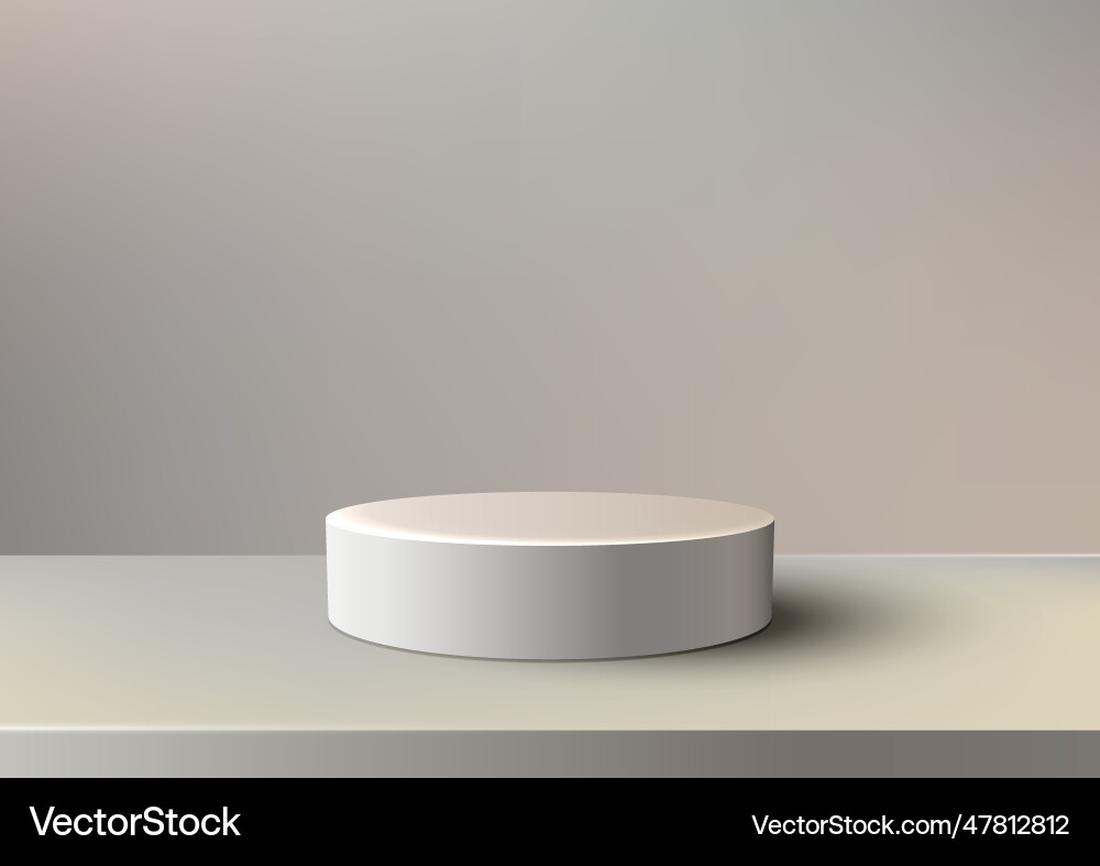 Clean and modern 3d product display mockup Vector Image