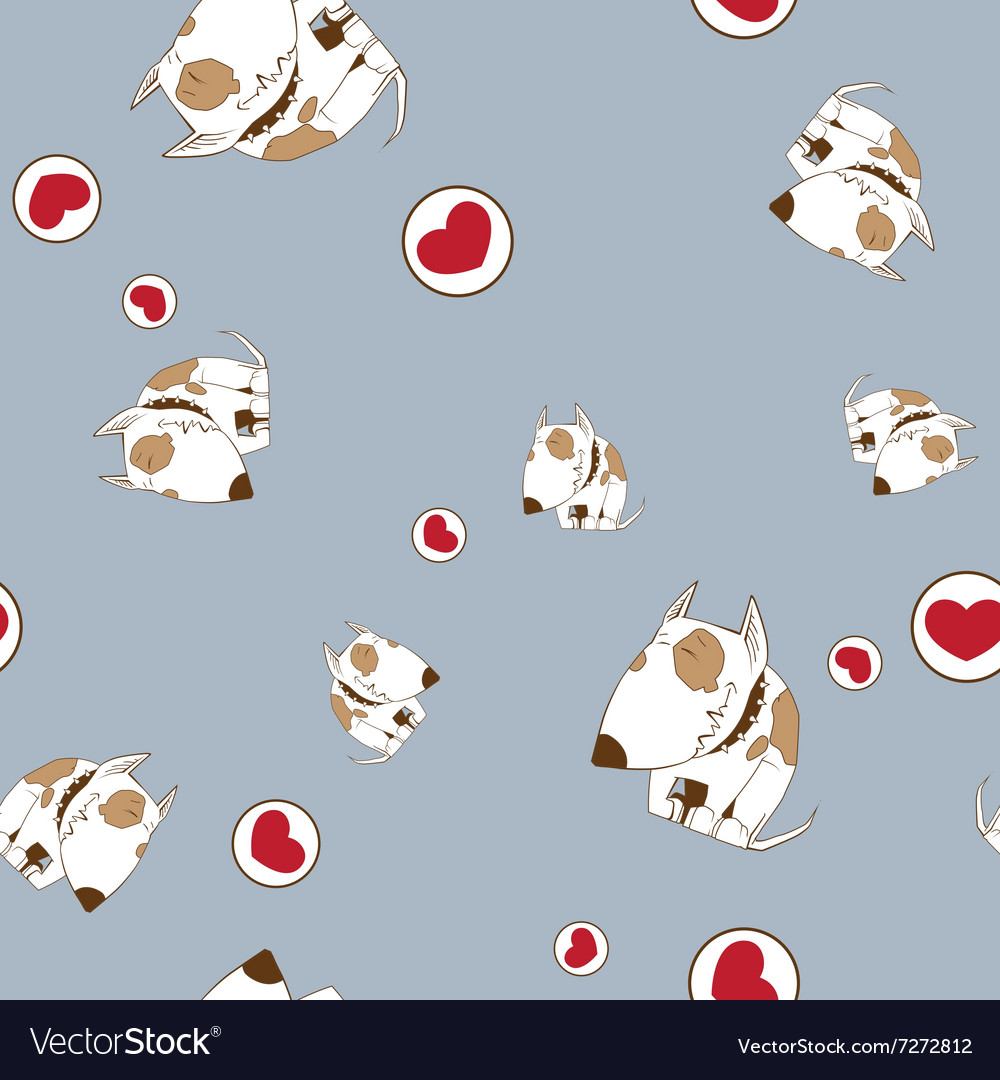 Dog pattern Royalty Free Vector Image - VectorStock