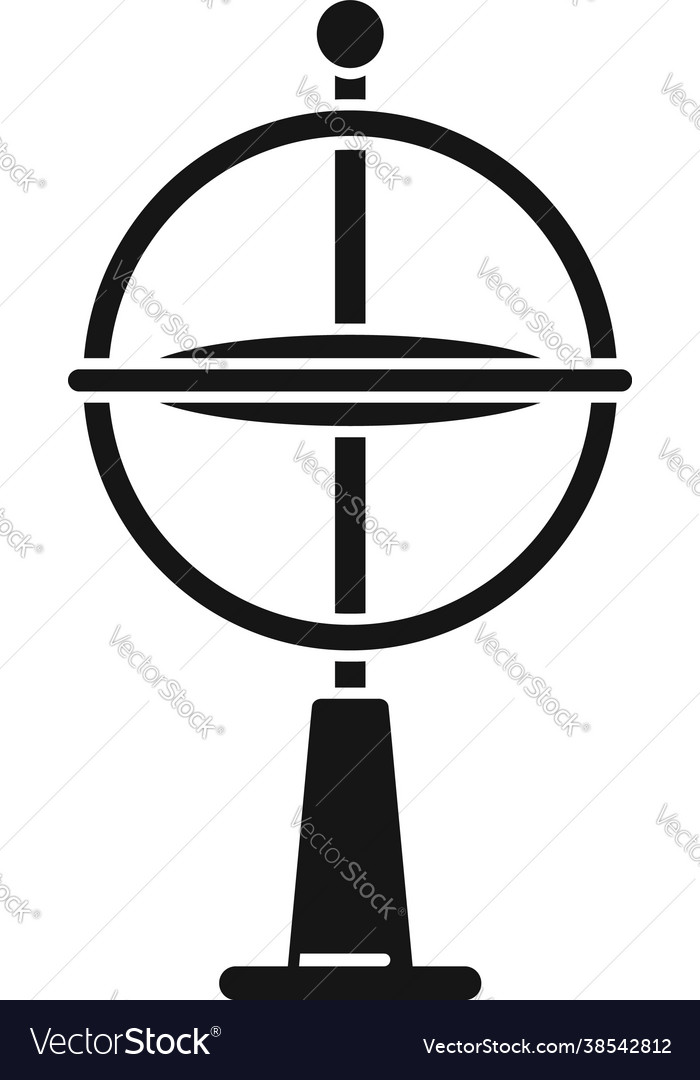 Gyroscope model icon simple accelerometer Vector Image