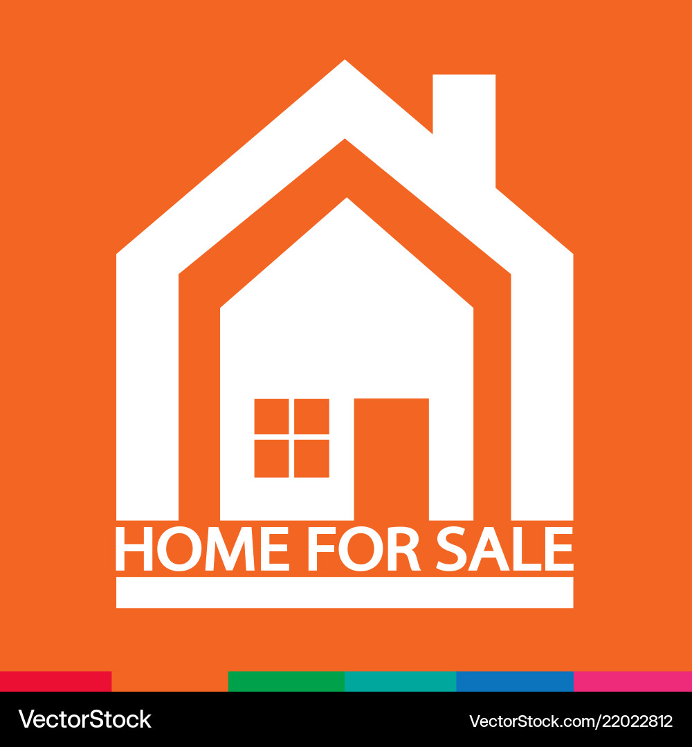 Home for sale icon design Royalty Free Vector Image