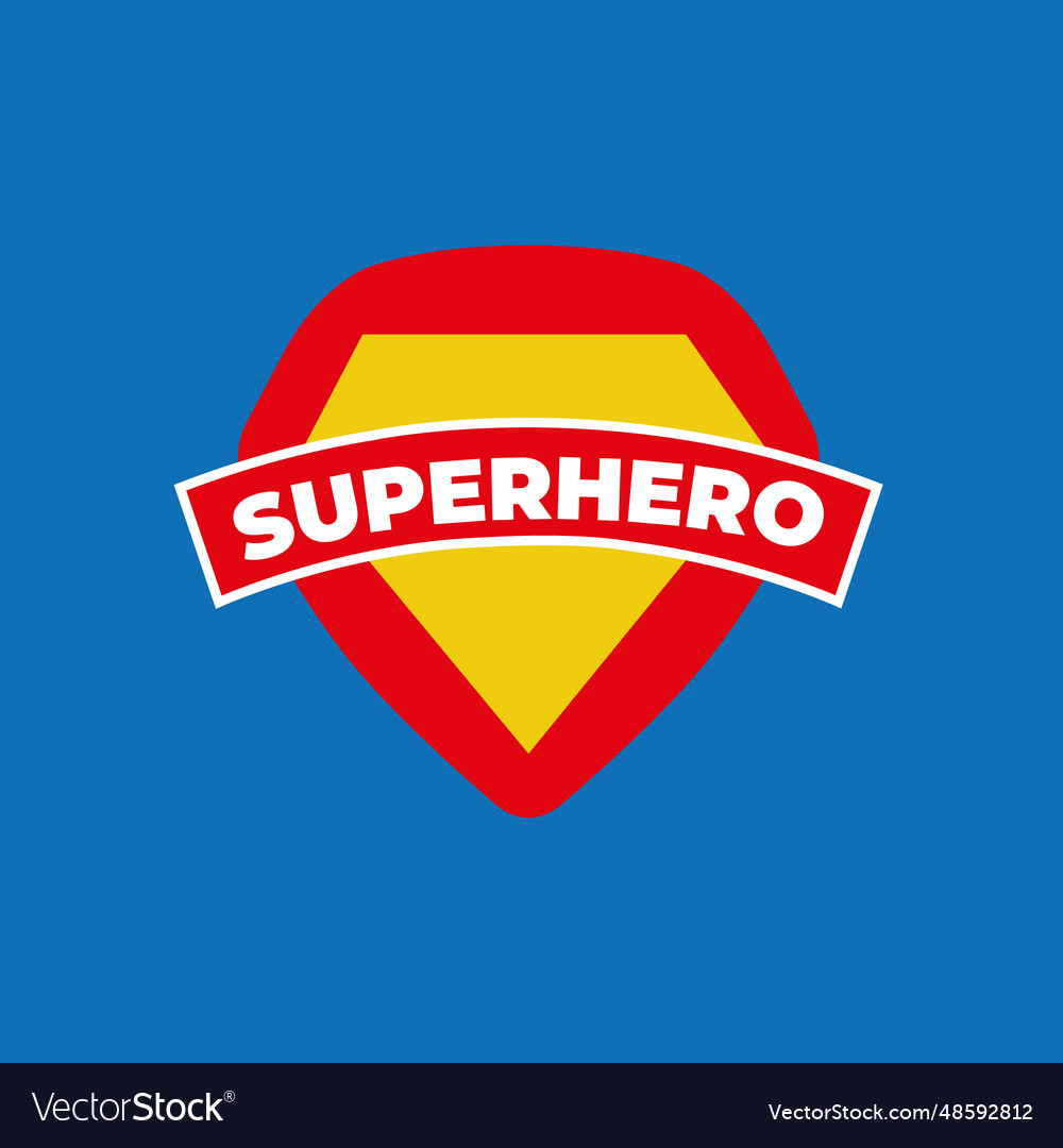 Powerful superhero graphics Royalty Free Vector Image