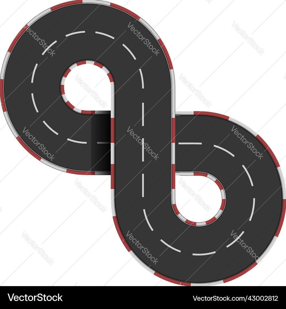 Silverstone Racetrack Icon Cartoon Circuit Vector Image