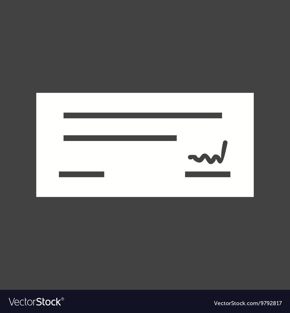 Cheque Royalty Free Vector Image - VectorStock