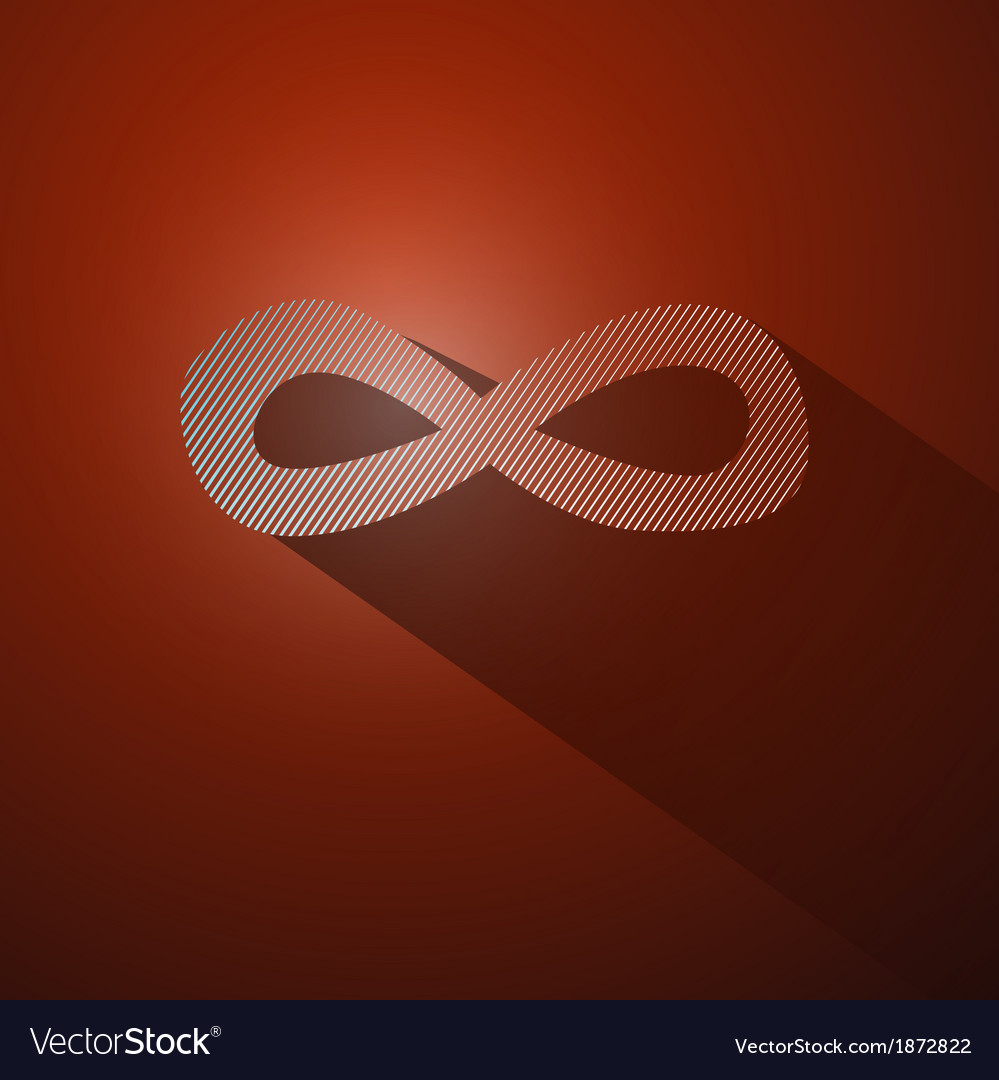Abstract infinity symbol Royalty Free Vector Image