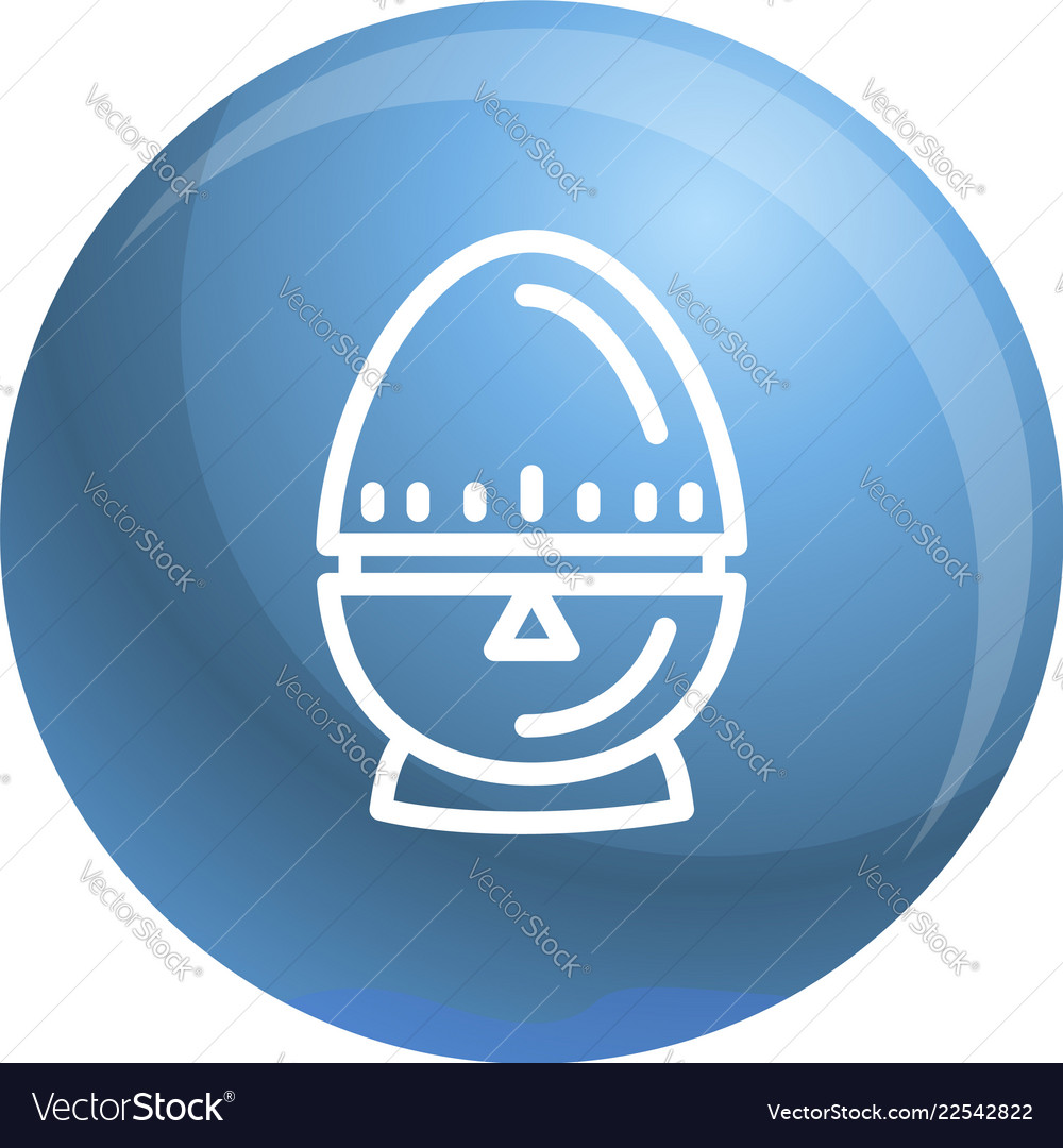 Egg timer icon outline style Royalty Free Vector Image