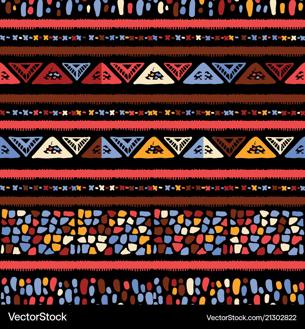 Geometric decorative seamless pattern Royalty Free Vector