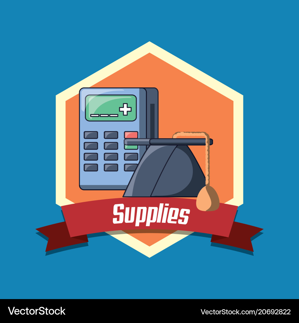 School supplies design Royalty Free Vector Image