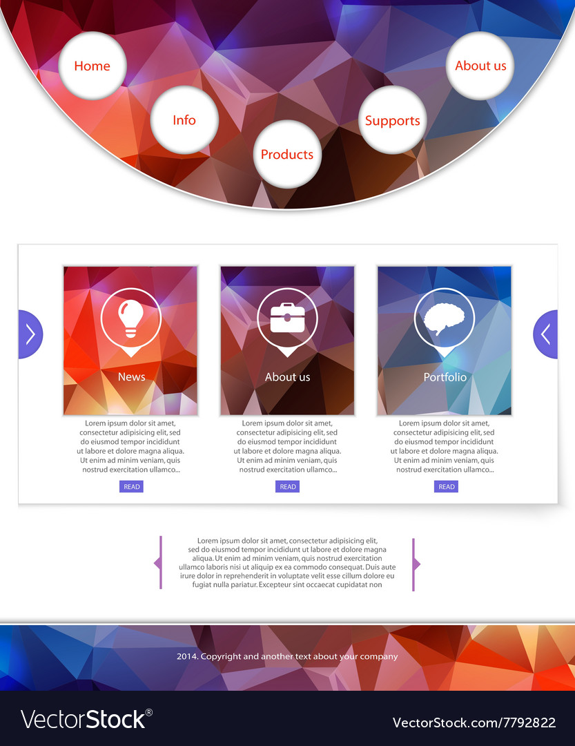 Web interface Royalty Free Vector Image - VectorStock