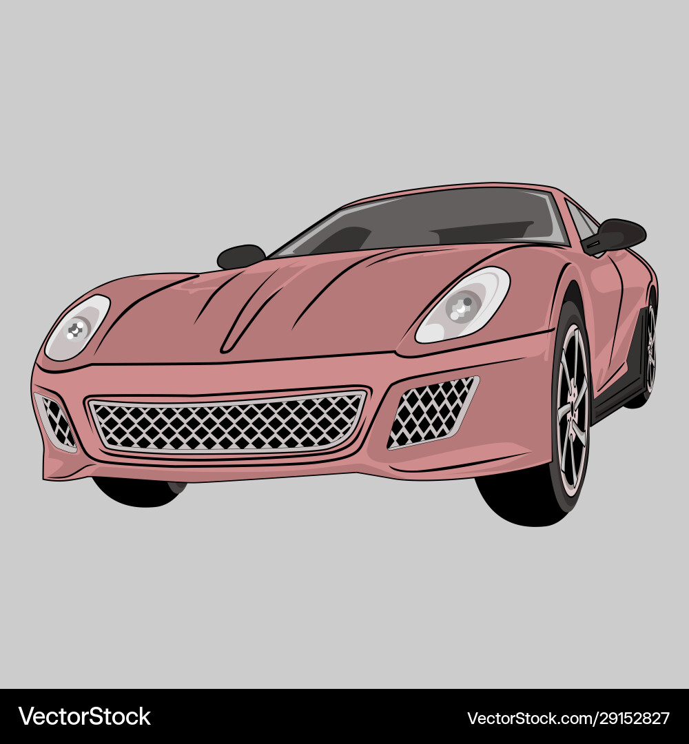Car super car ferrari Royalty Free Vector Image