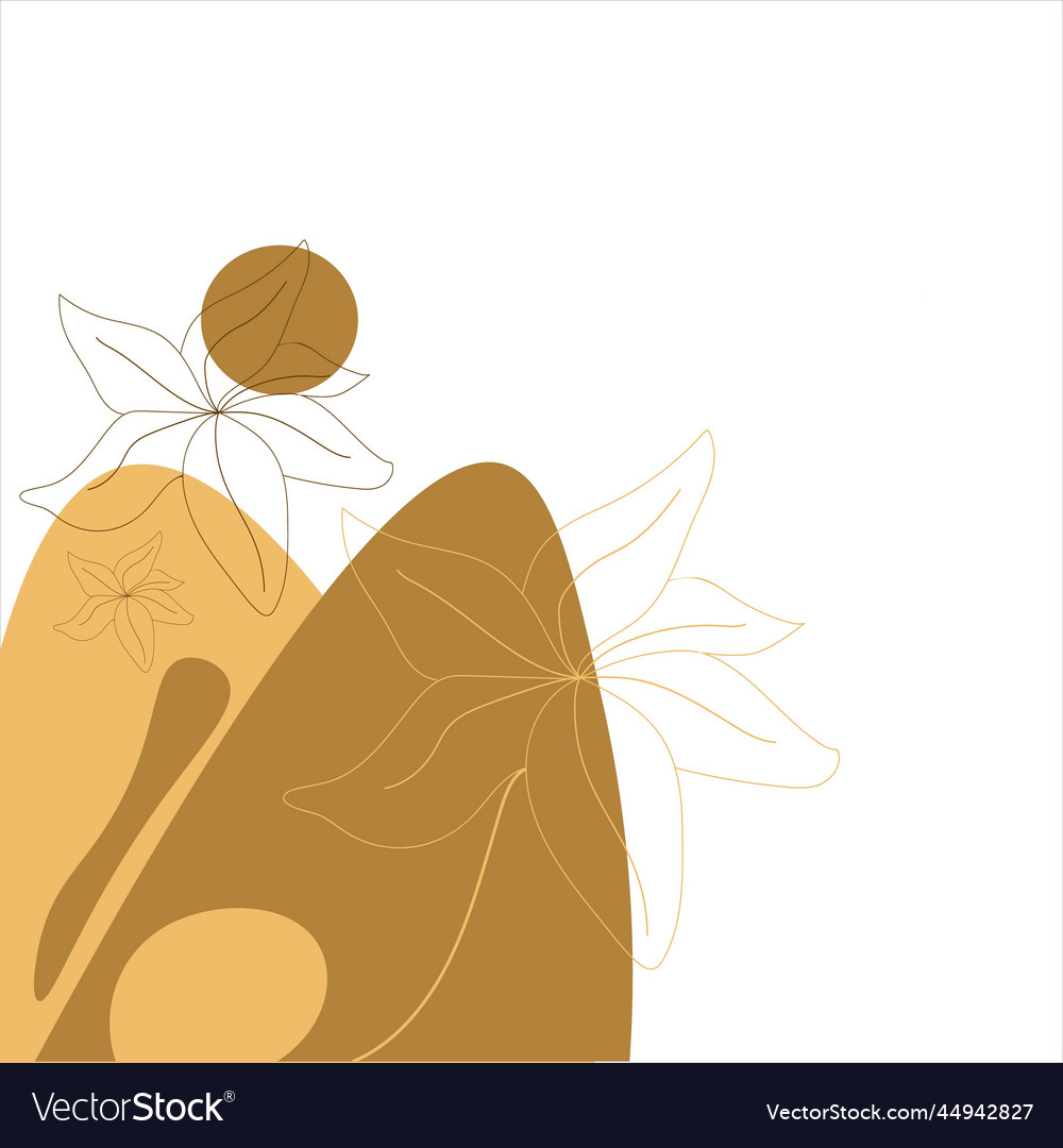Leaf corner Royalty Free Vector Image - VectorStock