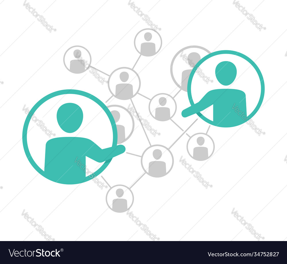 Network management scheme Royalty Free Vector Image