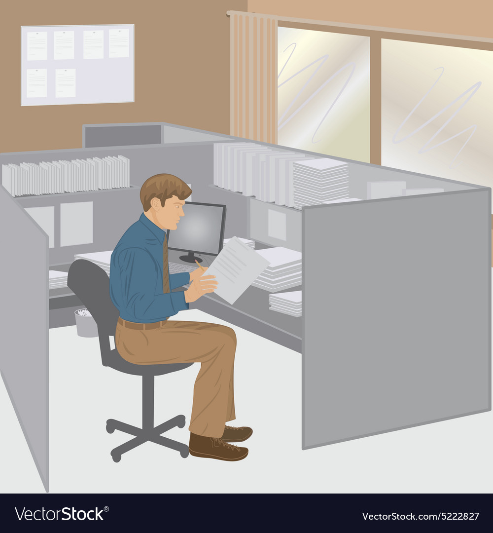 Office-worker Royalty Free Vector Image - VectorStock