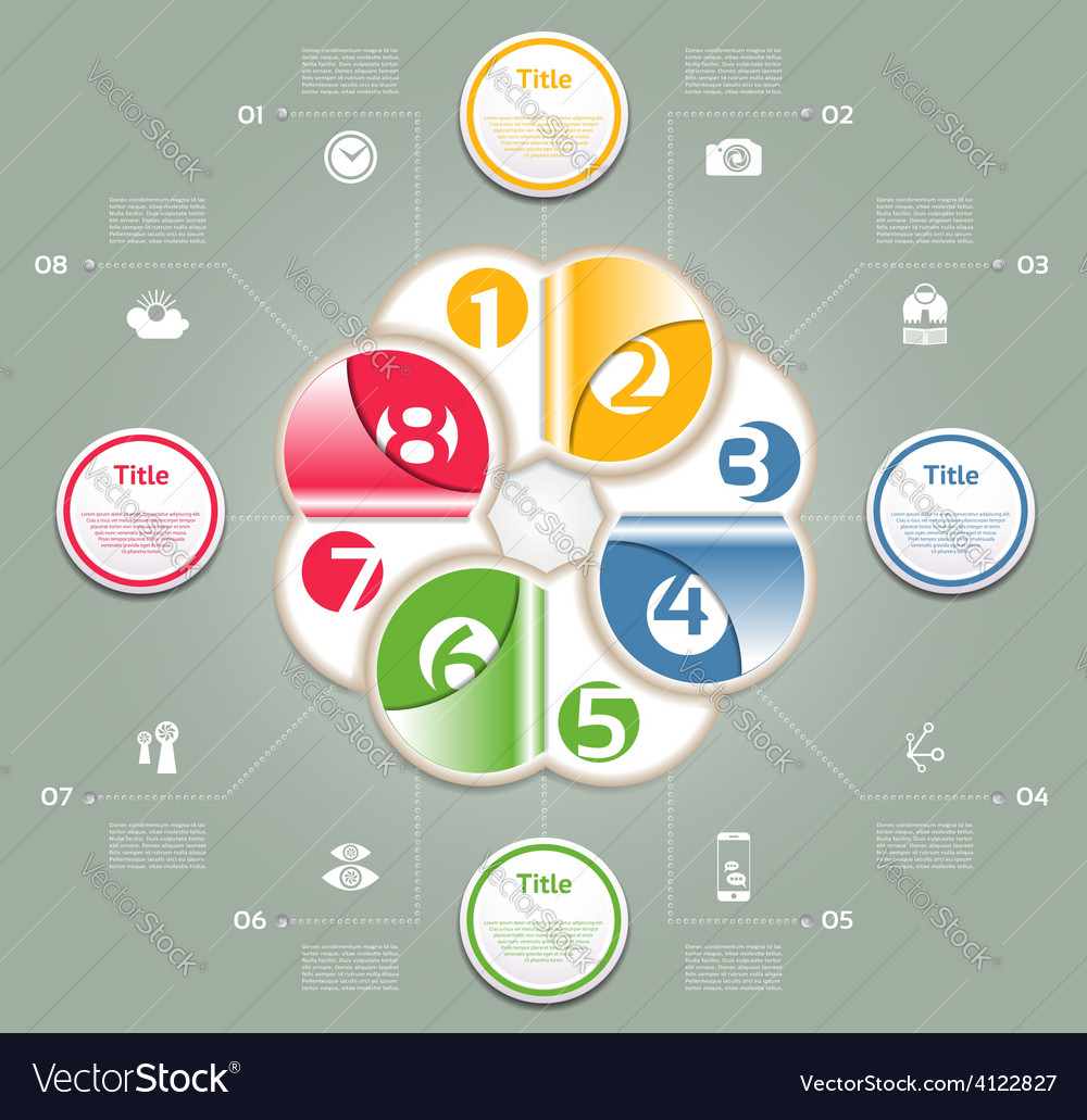 Progress background product choice or version Vector Image