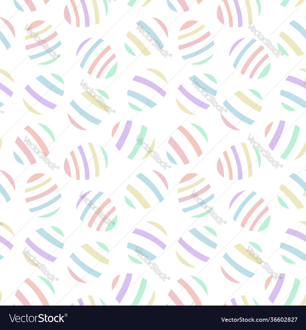 Rainbow pastel easter egg seamless pattern Vector Image