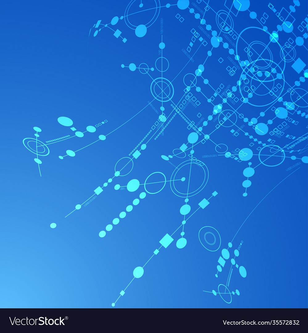 Blue technology background Royalty Free Vector Image