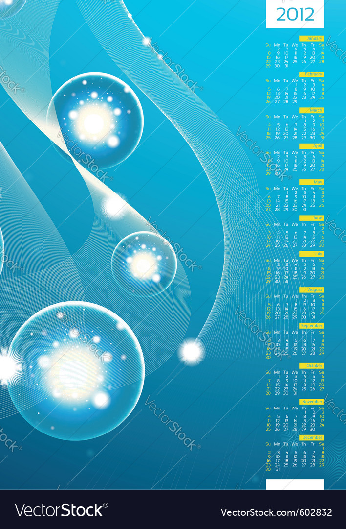 Calendar background Royalty Free Vector Image - VectorStock