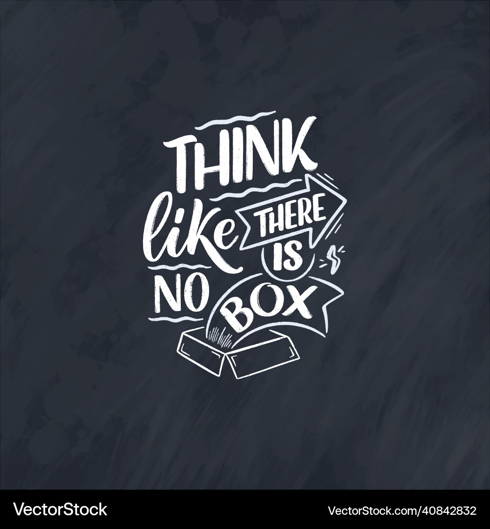 Hand drawn lettering quote in modern calligraphy Vector Image