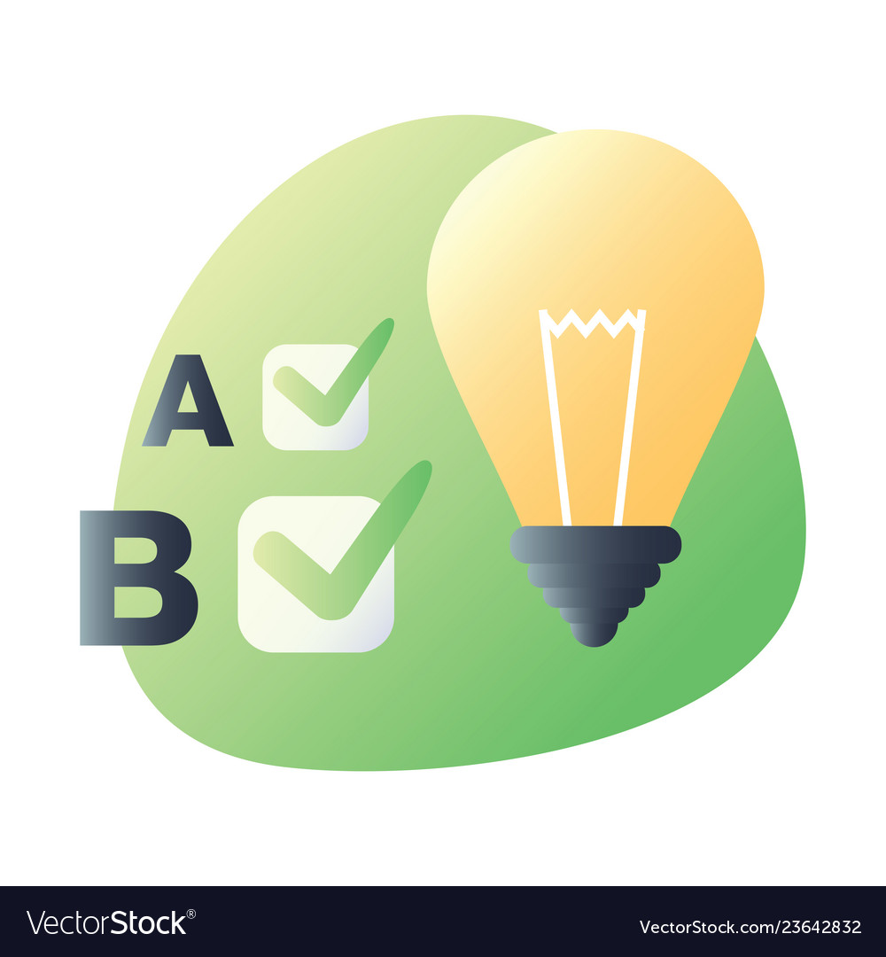 Material design icon for testing training concept Vector Image