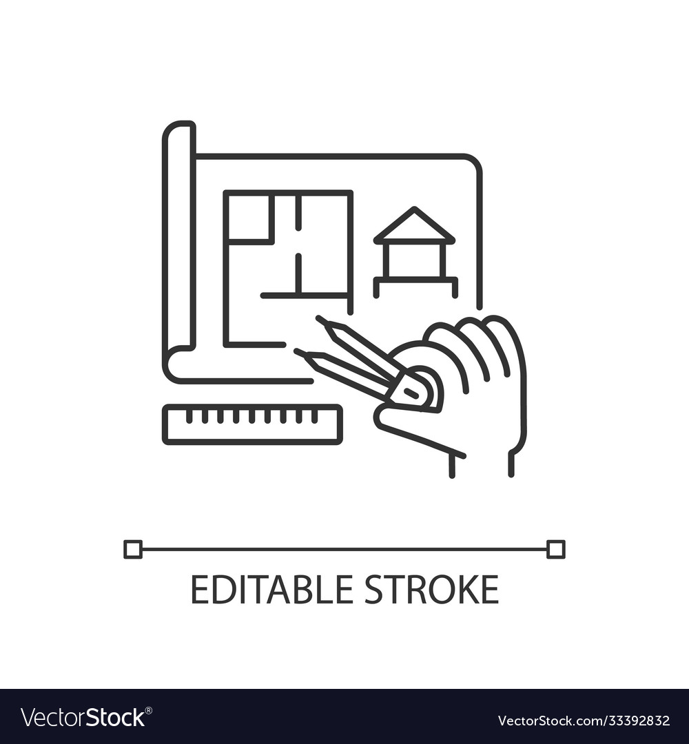 Preparing linear icon Royalty Free Vector Image