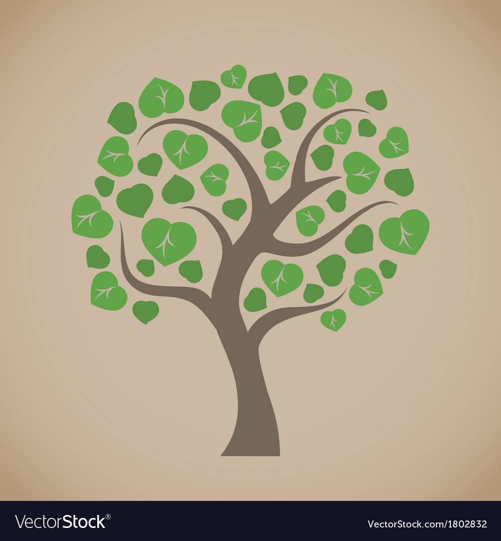 Simple tree Royalty Free Vector Image - VectorStock