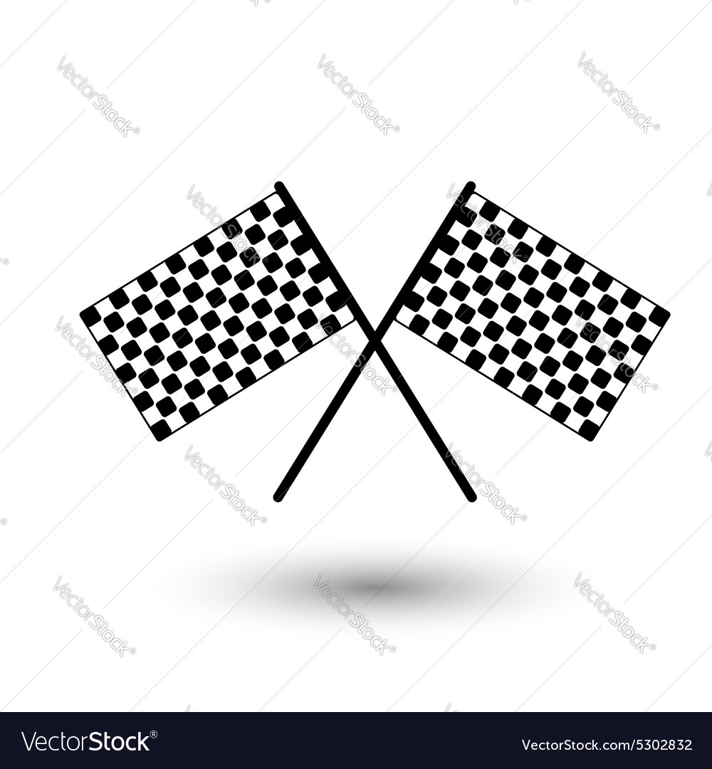 Start flag checkered Royalty Free Vector Image