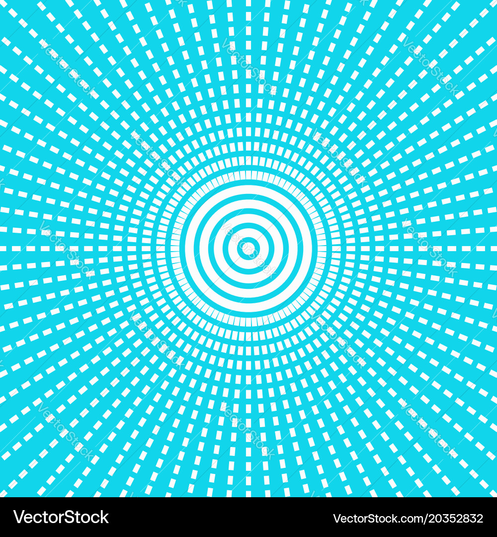 Sunburst starburst with ray of light dash line Vector Image