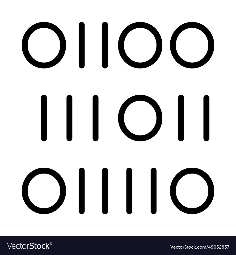 Binary number icon Royalty Free Vector Image - VectorStock
