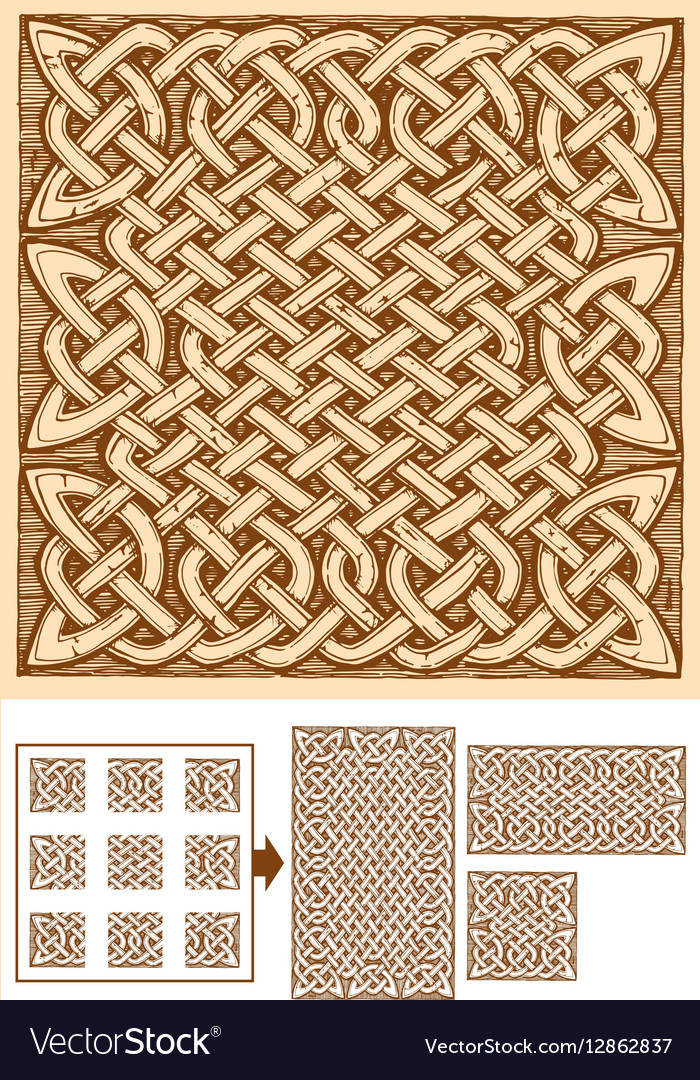 Celtic seamless pattern Royalty Free Vector Image