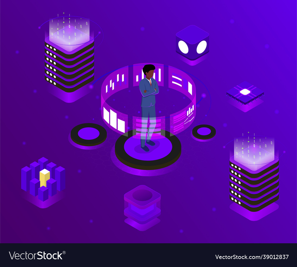 Data analysis concept Royalty Free Vector Image