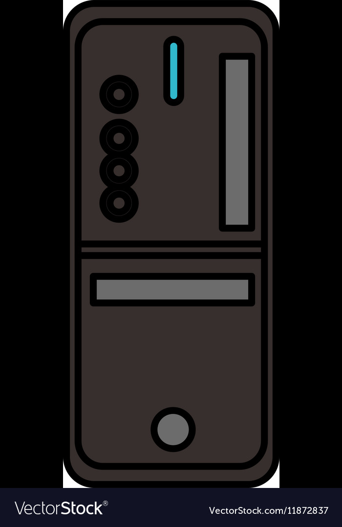 Isolated cpu device design Royalty Free Vector Image