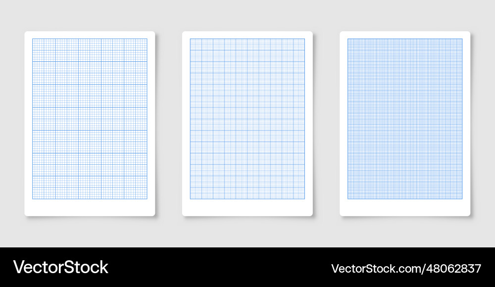 Sheet of graph paper with grid millimeter paper Vector Image